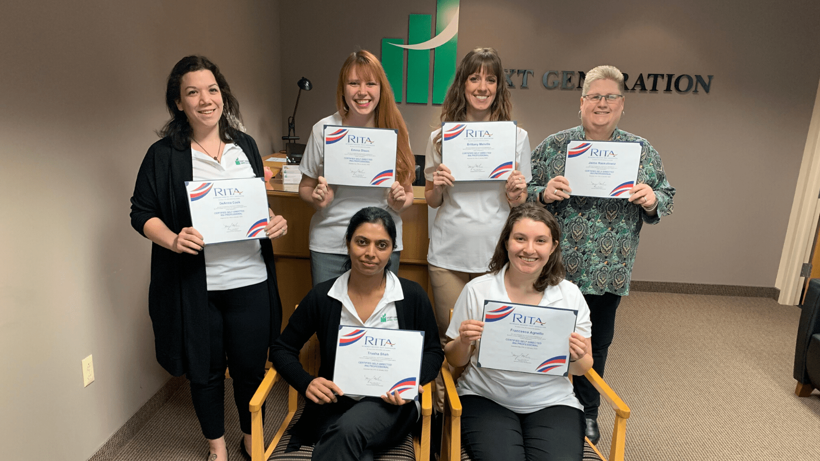 CEO Jaime Raskulinecz and Five Staff Members of Next Generation Services are Now Certified as ...